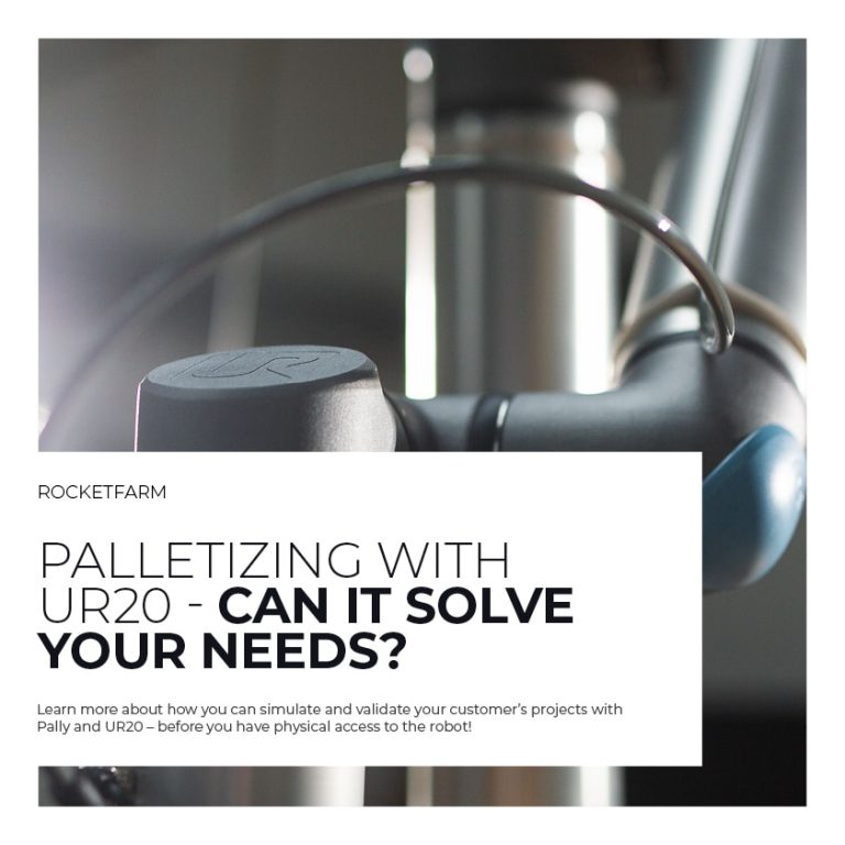 Palletizing with Pally and UR20 | Rocketfarm